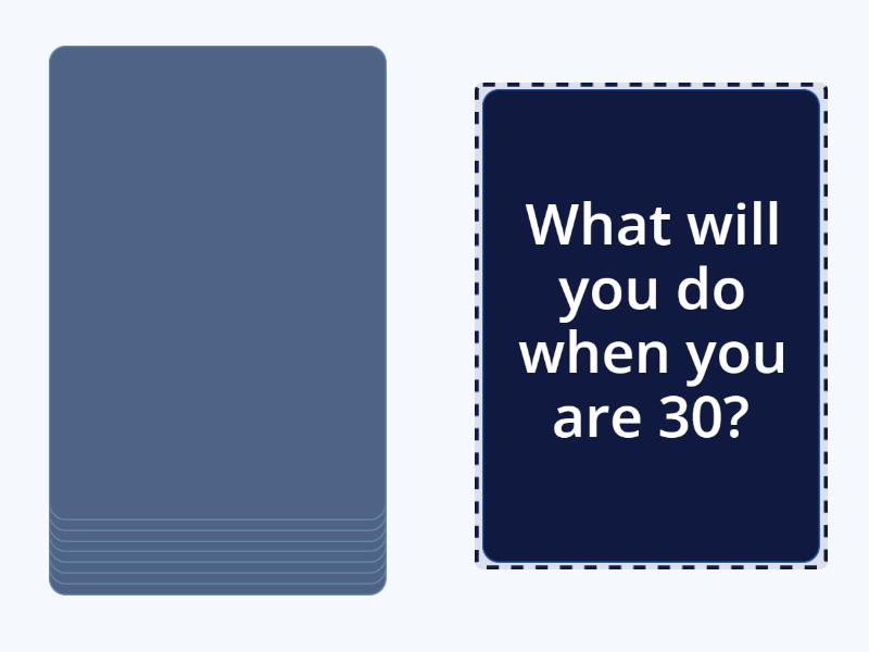 Beyond a2+ Will vs Going to - Speaking cards