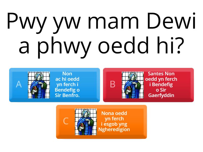 Cwis Dewi Sant - Quiz