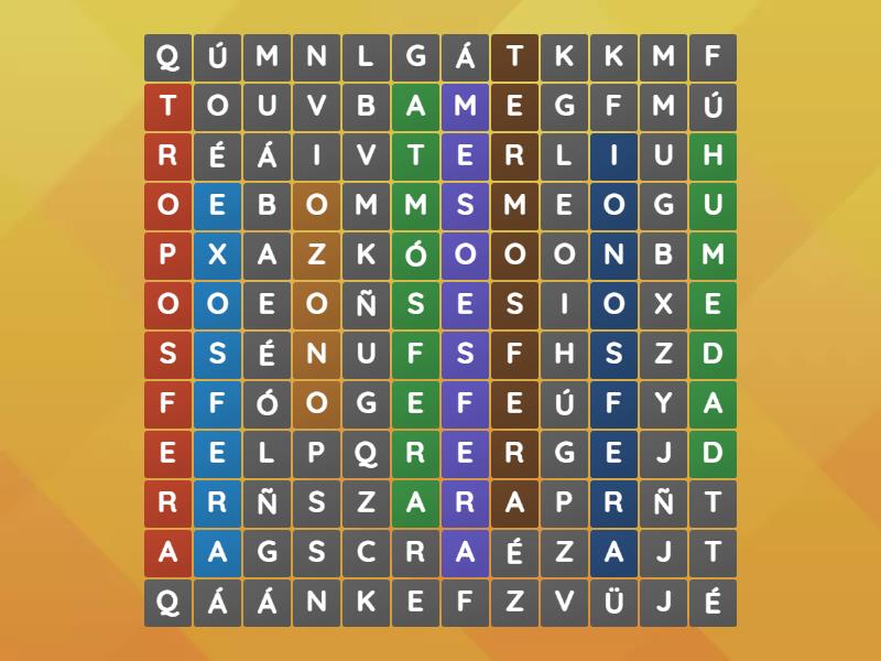 Sopa de letras tiempo y clima - Wordsearch