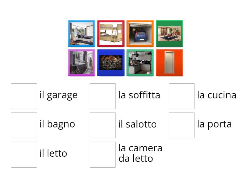 Le stanze della casa - Match up