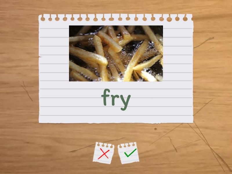 Let's cook - Flash cards