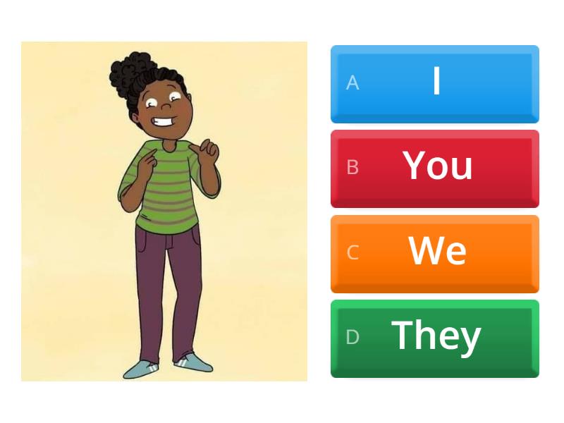 Lesson 10. (Revision 6-9) (I you we they) - Quiz