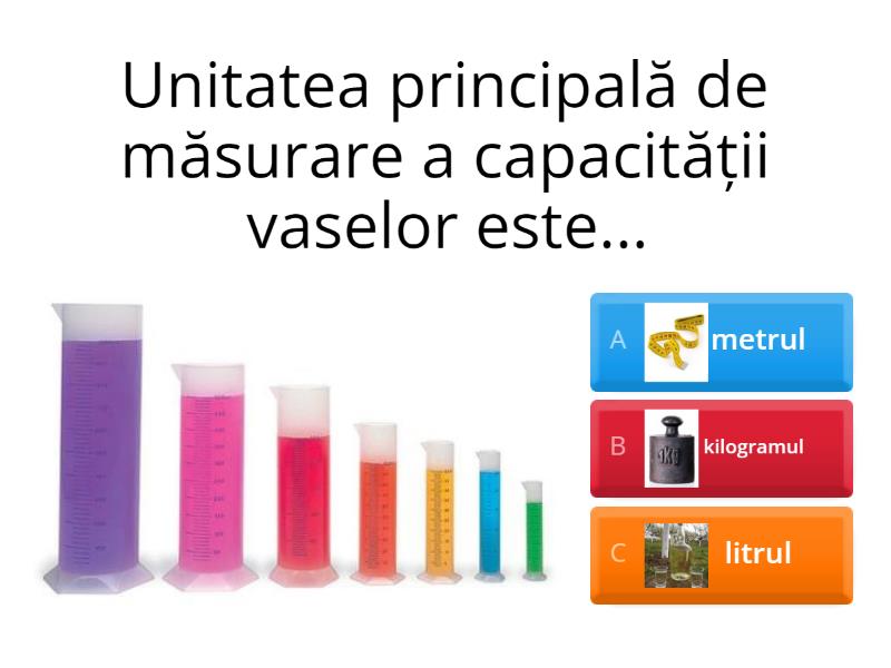 Litrul. Submultiplii - Quiz