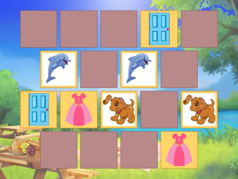 Letter D game - Matching pairs