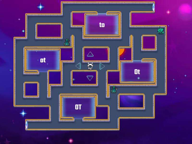 Pac man Spelling Words Lesson 1 - Maze chase