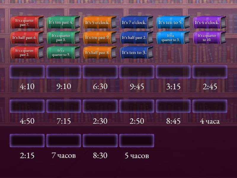 Clocks Time Go Getter 1 Unit 6 - Match up