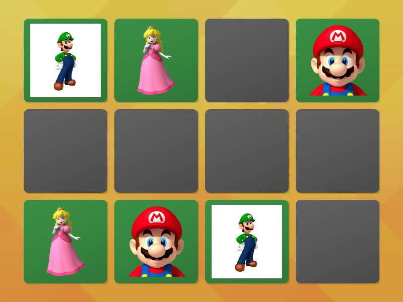 Memorice Sonic y Mario - Matching pairs