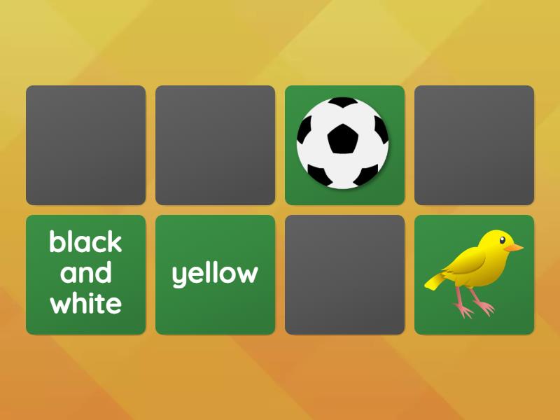 Starters Lesson 4 Game 3 - Colours (Matching) - Matching pairs