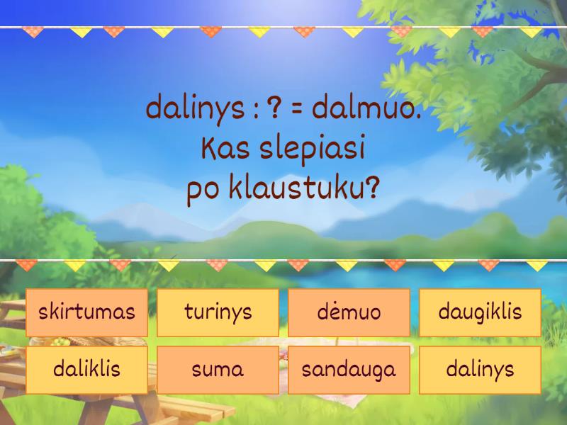 Matematika 2kl. - Find the match