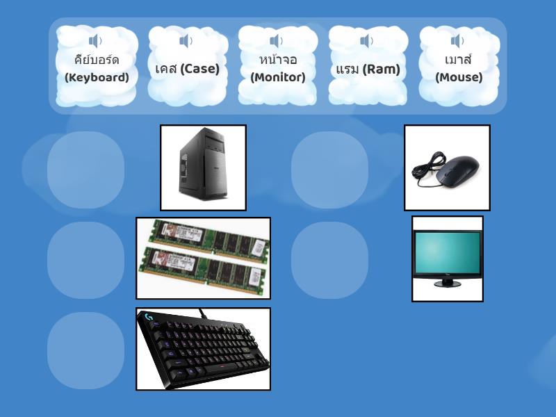 อุปกรณ์คอมพิวเตอร์ (Computer Hardware) - Match up