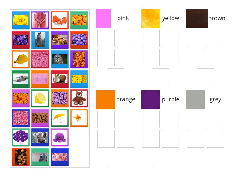 colours - Group sort
