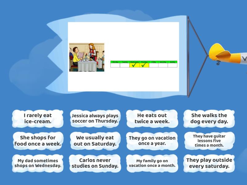 B07 - Adverbs and expressions of frequency - Find the match