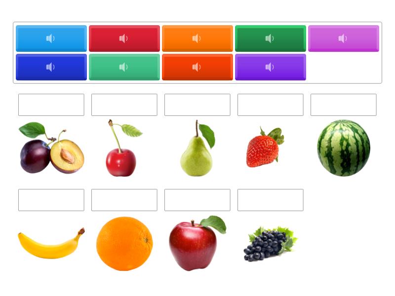 Matching fruits - Match up