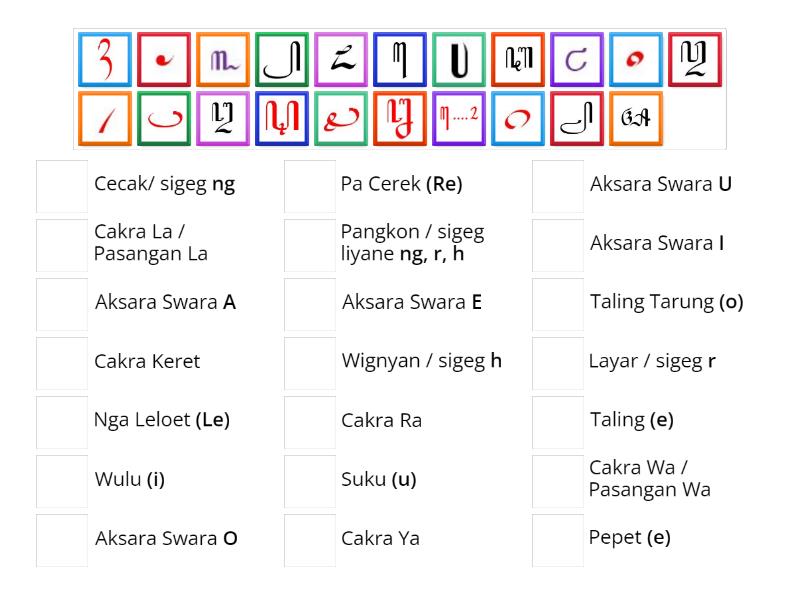 AKSARA JAWA 1 - Match up