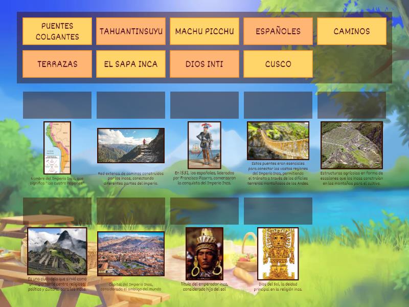 El imperio Inca - Une las parejas