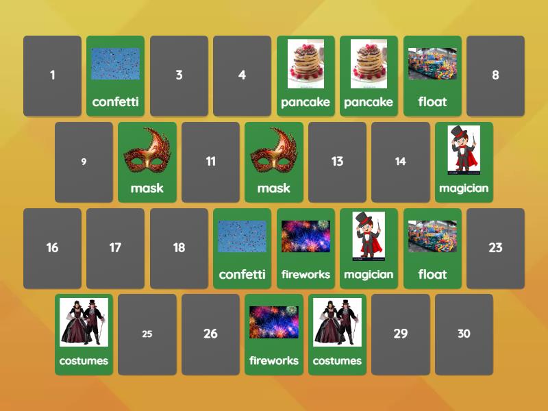 carnival - Matching pairs