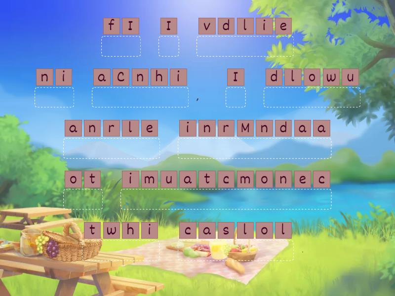 Second conditional (a) - Anagram