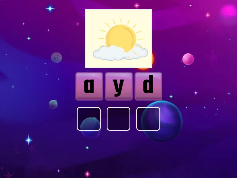 -ay Digraph Word Family - Anagram