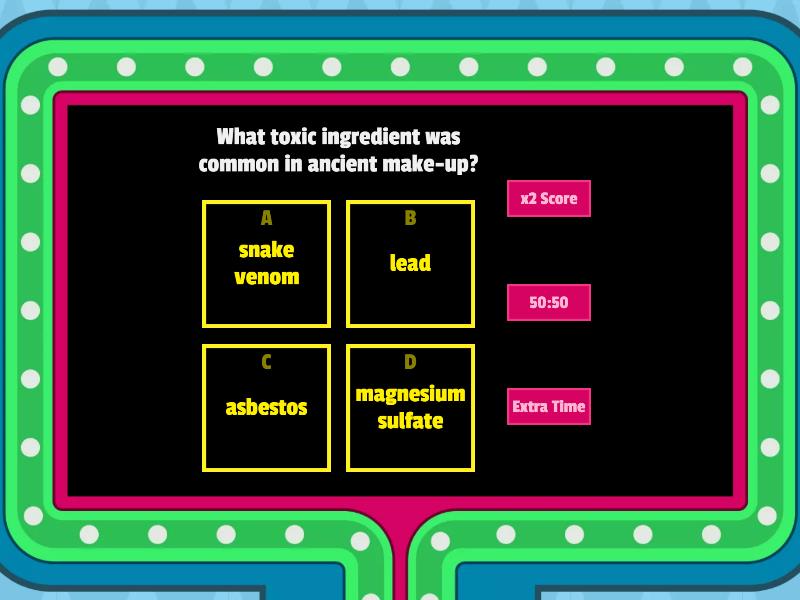 Makeup Trivia Gameshow Quiz