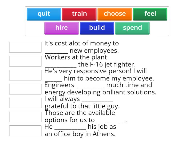 SBJ_W4_Lesson B_Mini test_Vocab - Match up