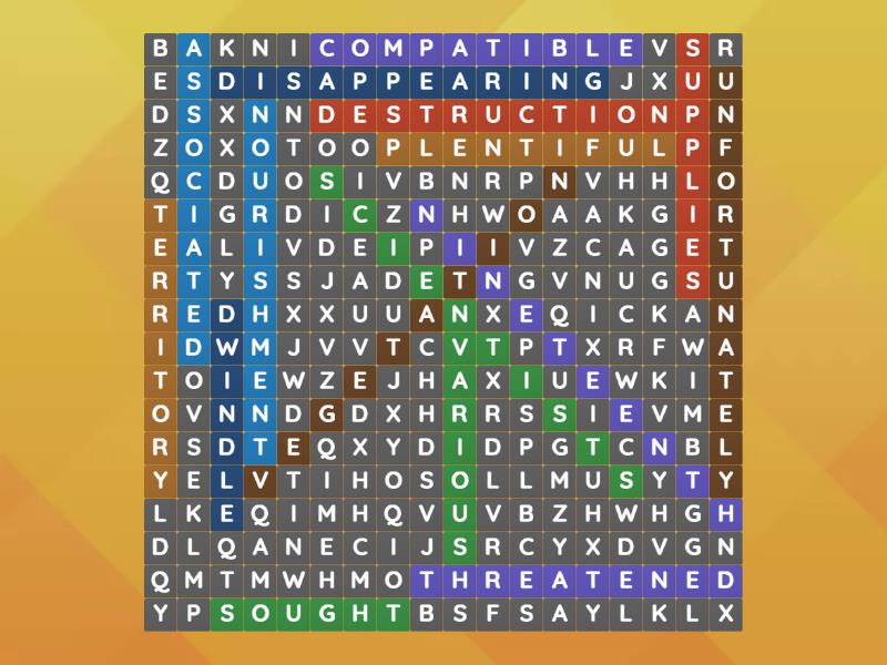 Year 8 Spelling Set 3 - - Wordsearch