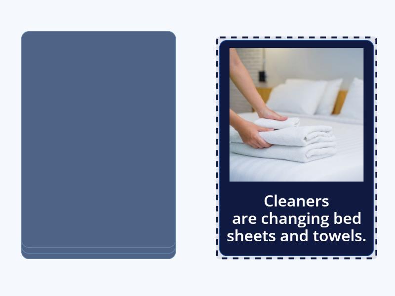 alias - hotel - present continuous (set B) - Speaking cards