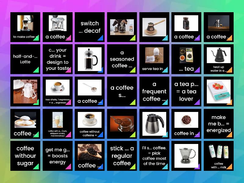 coffee preferences - Flip tiles