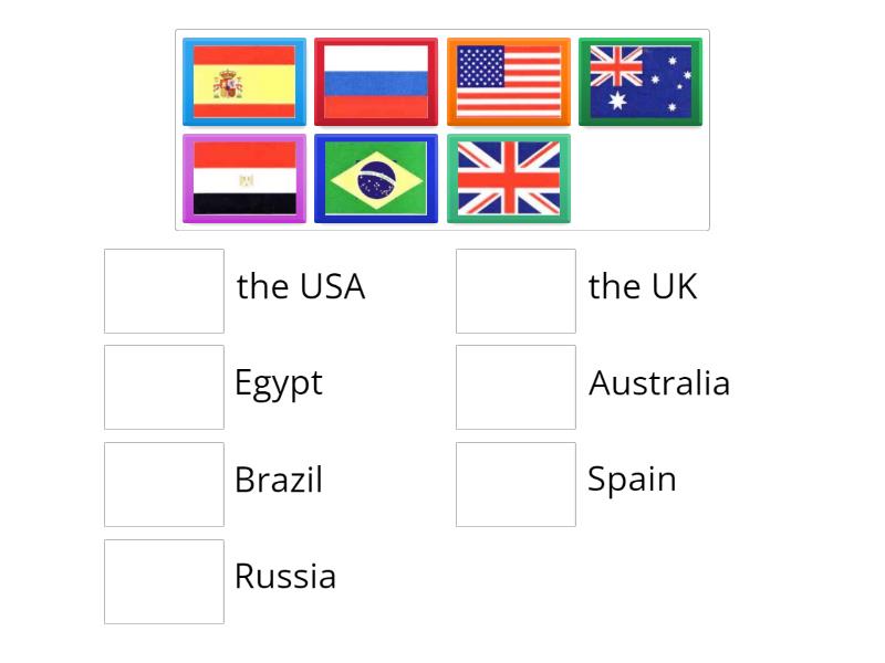 FF 3 Unit 1 words (countries) - Match up