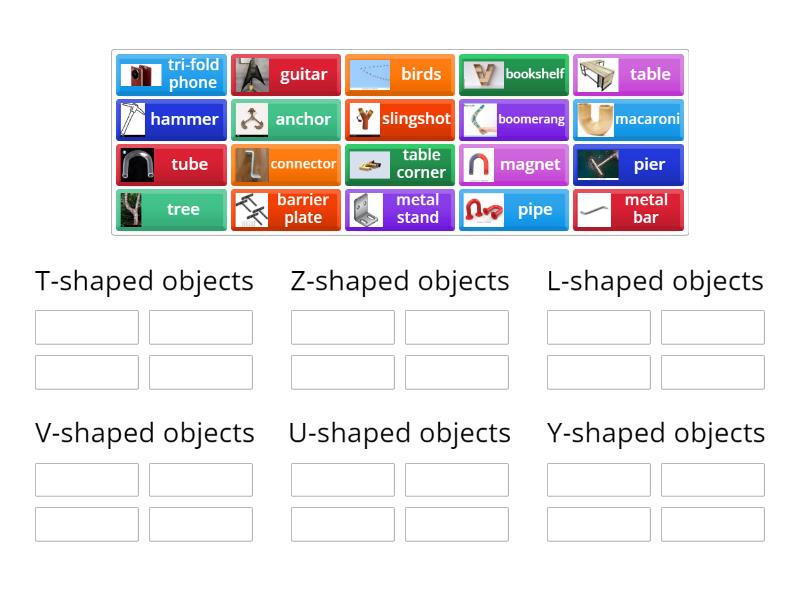 Shapes (categorization) - Group sort
