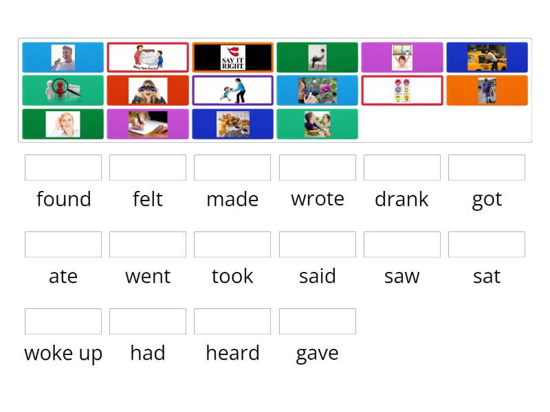 Irregular Verbs (Phases 2 - Unit 2) - Match up