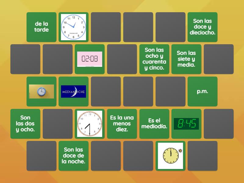 La hora - Matching pairs