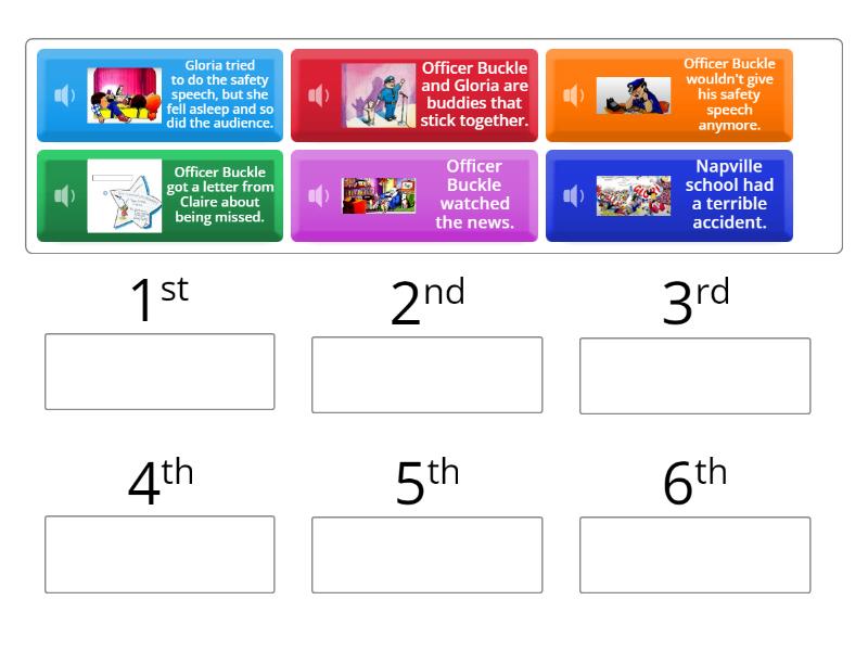 Sequencing : " Officer Buckle and Gloria " Part 2 - Rank order