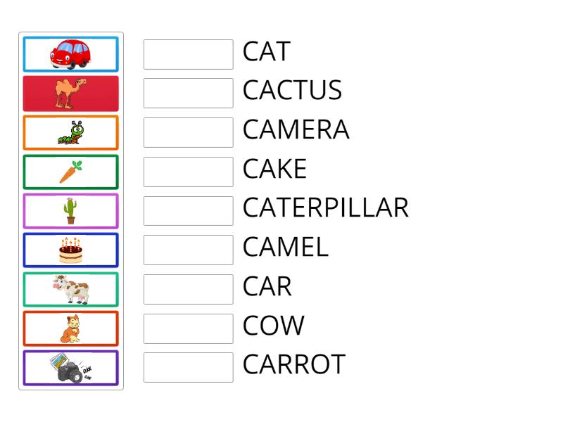 PHONICS C SOUND - Match up
