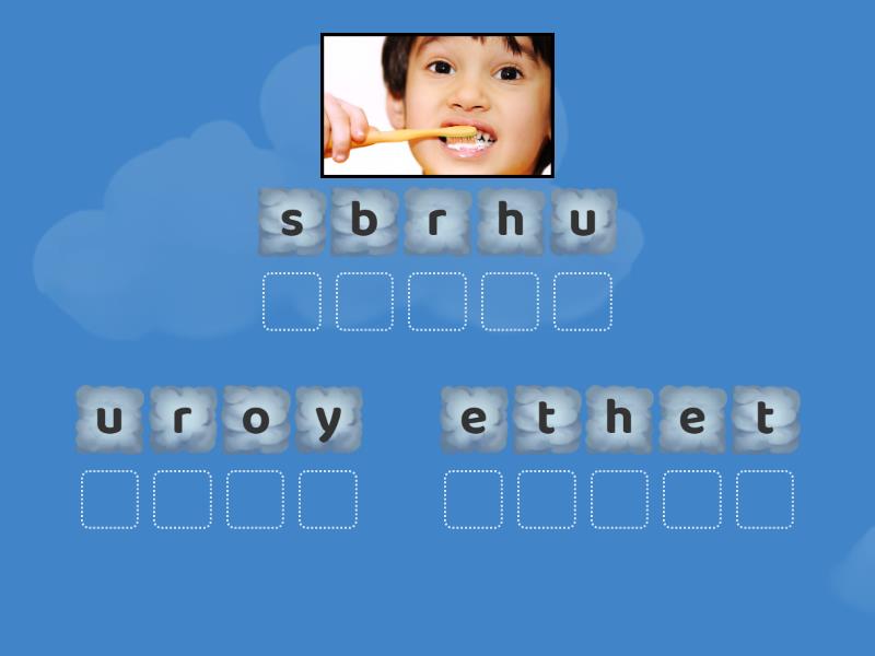 Tiger & Friends 3. Unit 4. Things we do every day () - Anagram