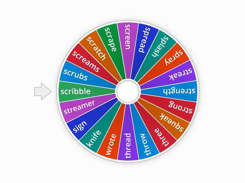 3rd Grade - Spelling Bee Vocabulary - Spin the wheel