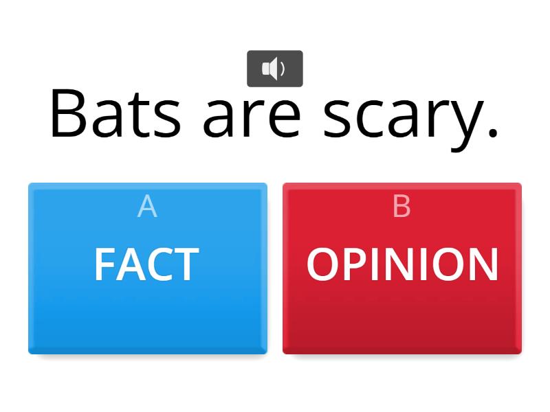 Bats - Fact and Opinion audio - Quiz