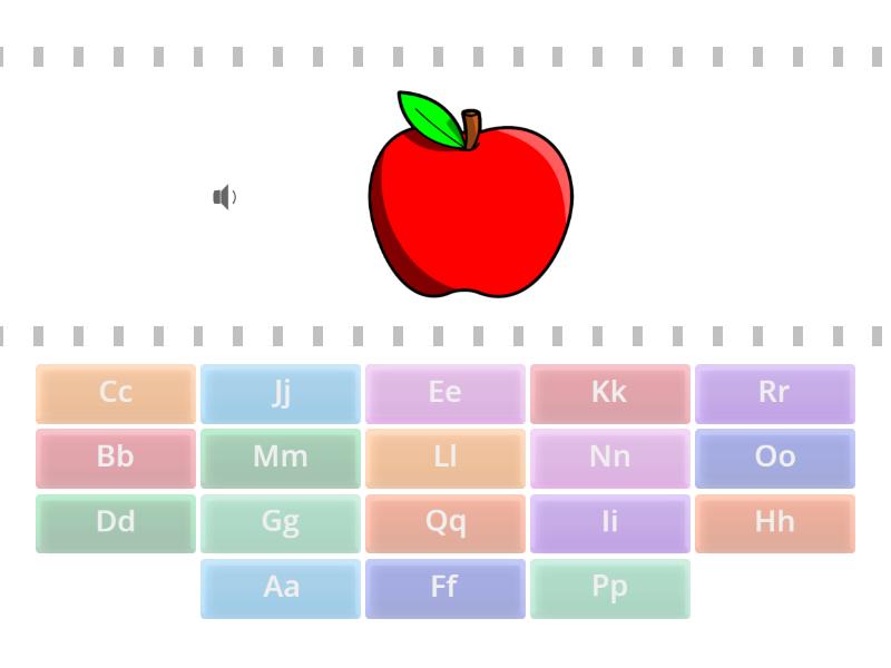 AS1 Alphabet Aa-Rr+pictures - Find the match