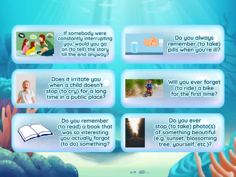 speaking verb patterns - Flip tiles