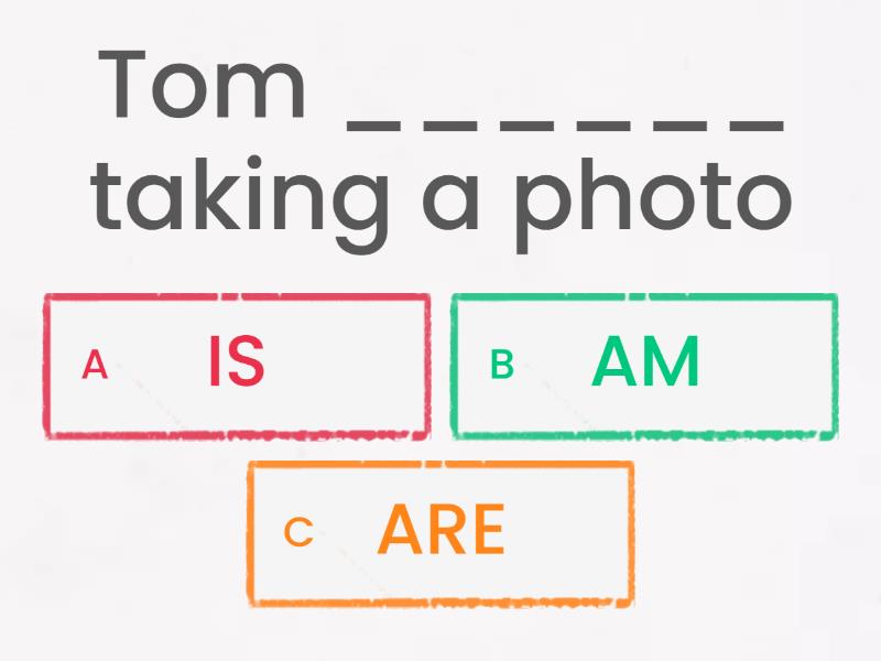 Present Continuous - choose the correct option - Quiz