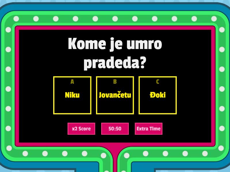 LEKTIRA-Orlovi rano lete - Gameshow quiz