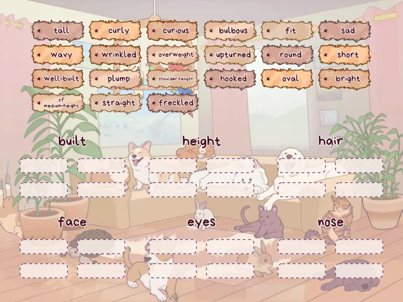 Group the words. - Group sort