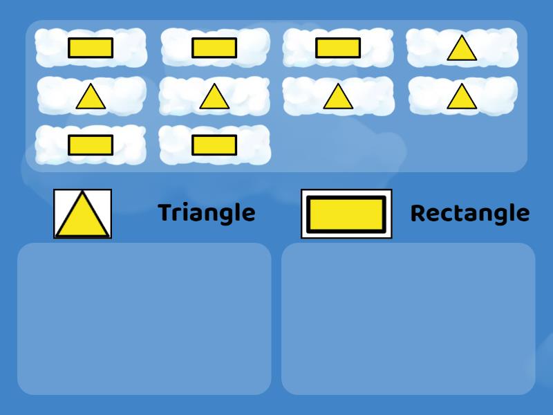 Sort - Triangle & Rectangle - Group sort