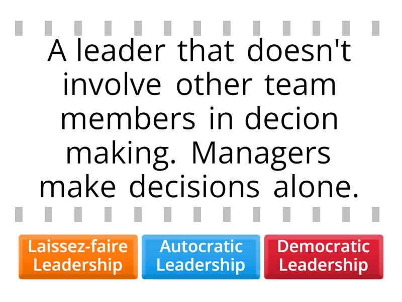 Leadership Styles - Find the match