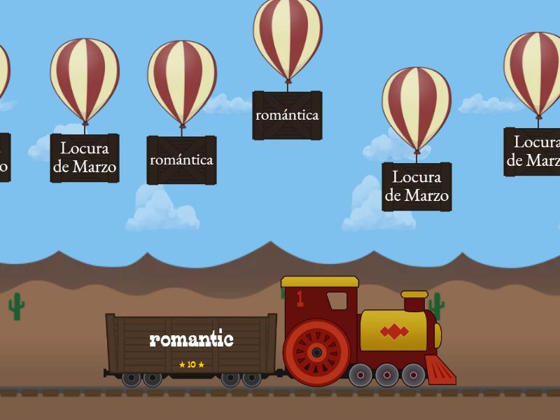 Locura de Marzo Vocabulary - Balloon pop