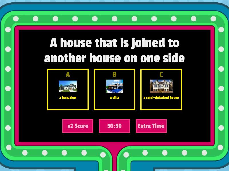 Types of houses - Gameshow quiz