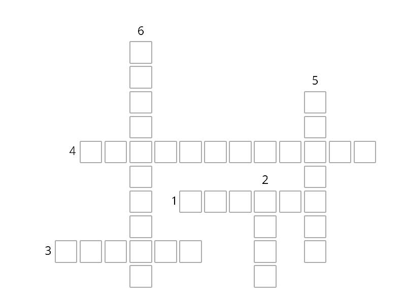 The weird words - Crossword