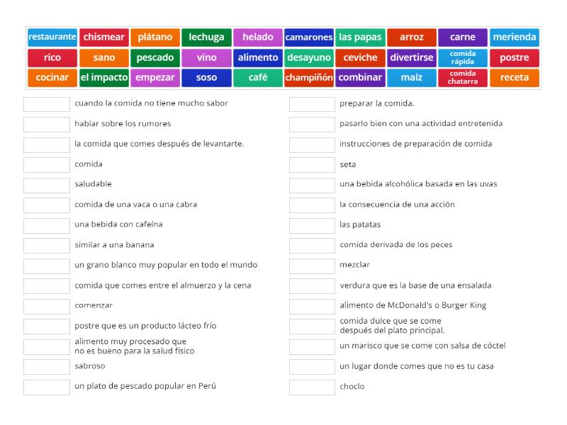 S2U2 Comida :: - Match up