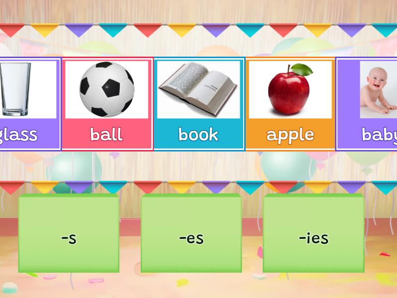 Plural nouns - Speed sorting