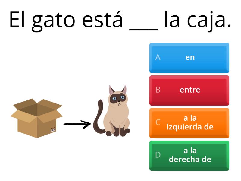 Preposiciones y adverbios de lugar - Quiz