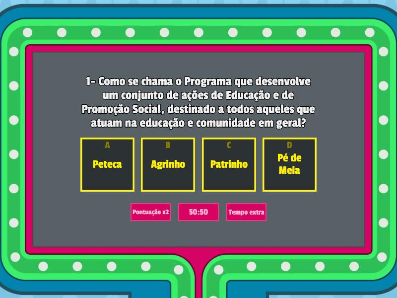 Quiz Programa Agrinho 2024 - Gameshow quiz
